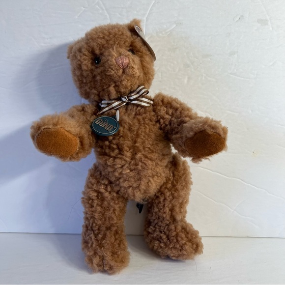 Gund | Toys | Vtg Gund Jointed Poseable 9 Plush Bear Gundy W Tags Label ...